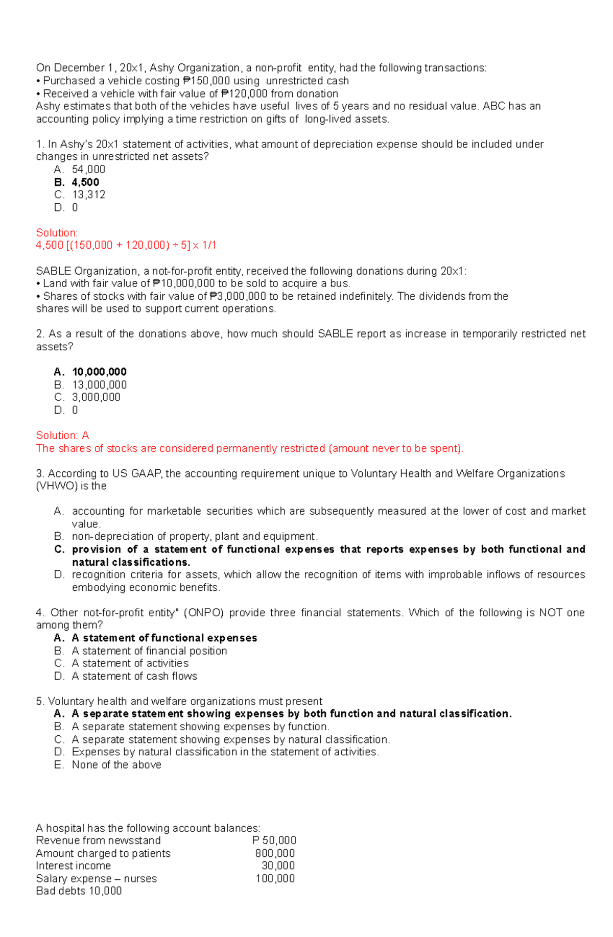 ACC 111 - P3 Quiz 1 - Government Accounting Concepts & Transactions - Studocu