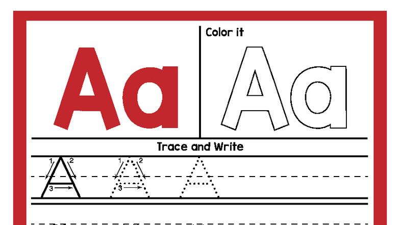 Alphabet Worksheets for Kids: Trace, Write & Circle Activities (v1.0 ...