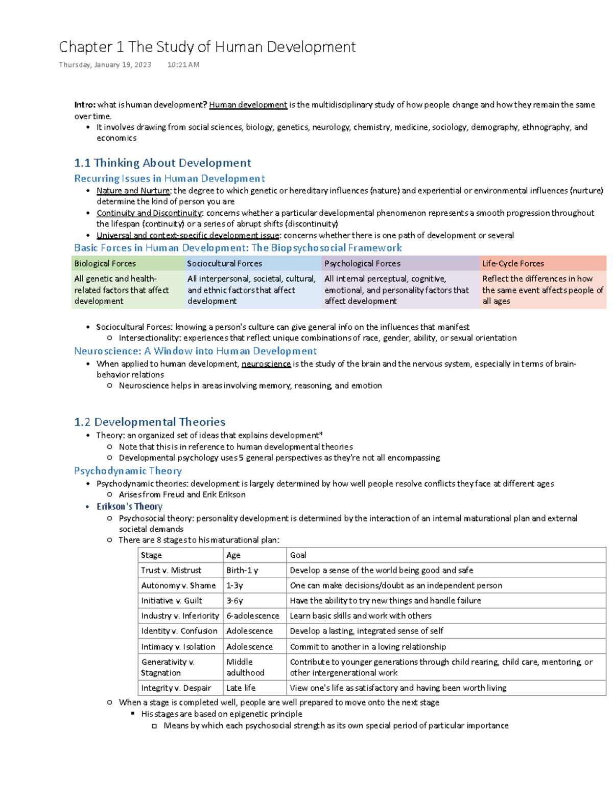Chapter 1 Developmental Psychology - Intro: what is human development ...