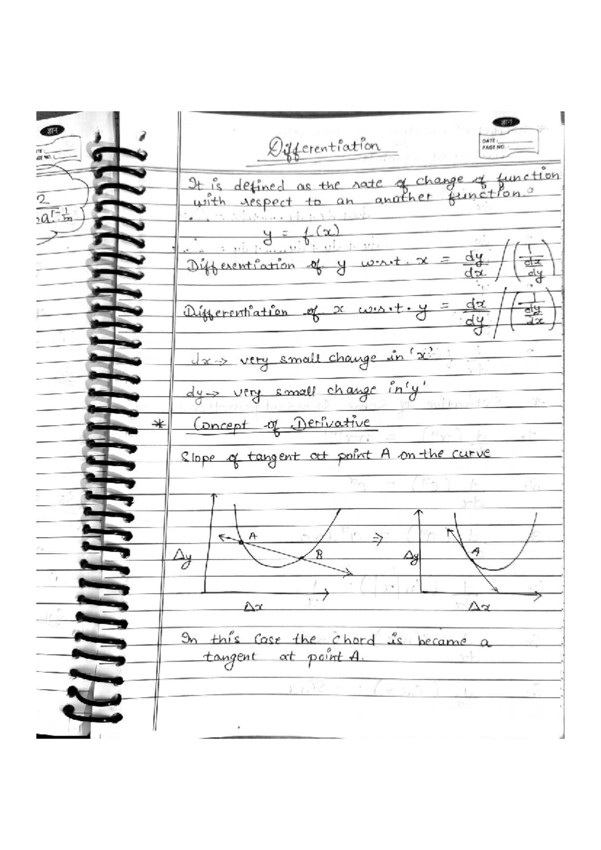 3117 Differentiation Notes: Concepts and Rules Explained - Studocu