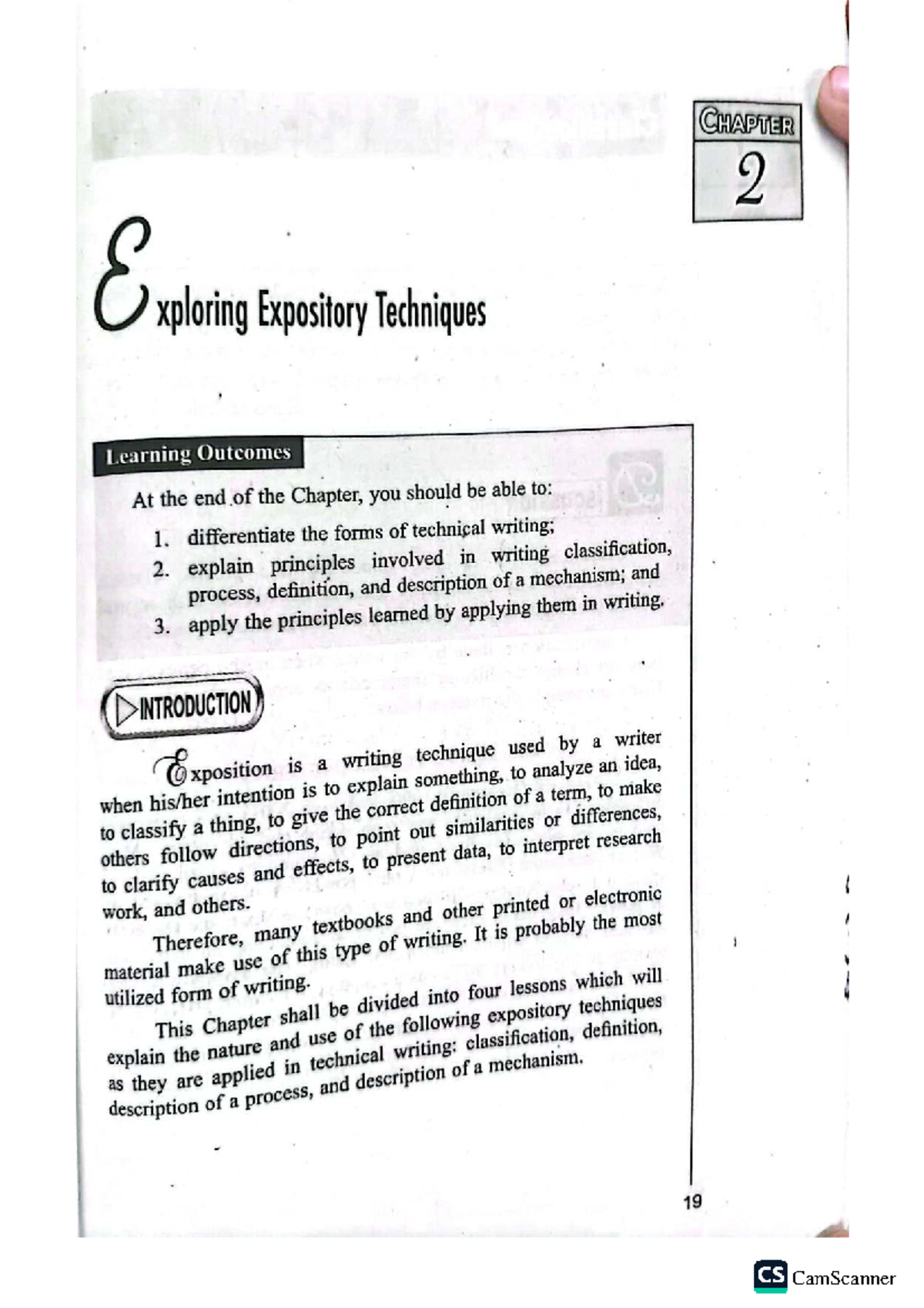 CS Lesson 4: Exploring Expository Techniques in Technical Writing - Studocu