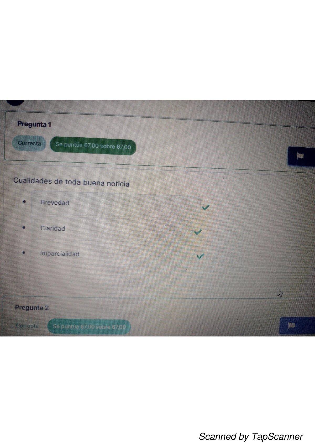 Actividad 7 - Cuestionario - Español General EG011 - Área personal - Cursos - EN CURSO ...
