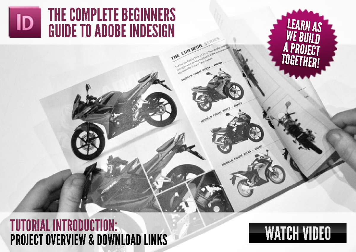 Indesign for beginners - tutorial introduction: project overview ...