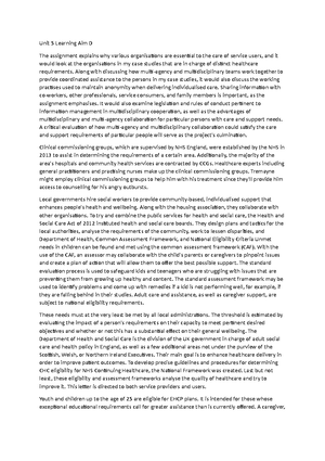 Unit 7 Assignment Learning Aim A - Unit 7 PRINCIPLES OF SAFE PRACTICE ...