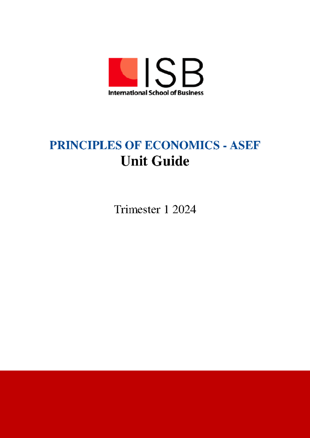 ECO101 PE Tri 1-2024 - ASEF - PRINCIPLES OF ECONOMICS - ASEF Unit Guide ...