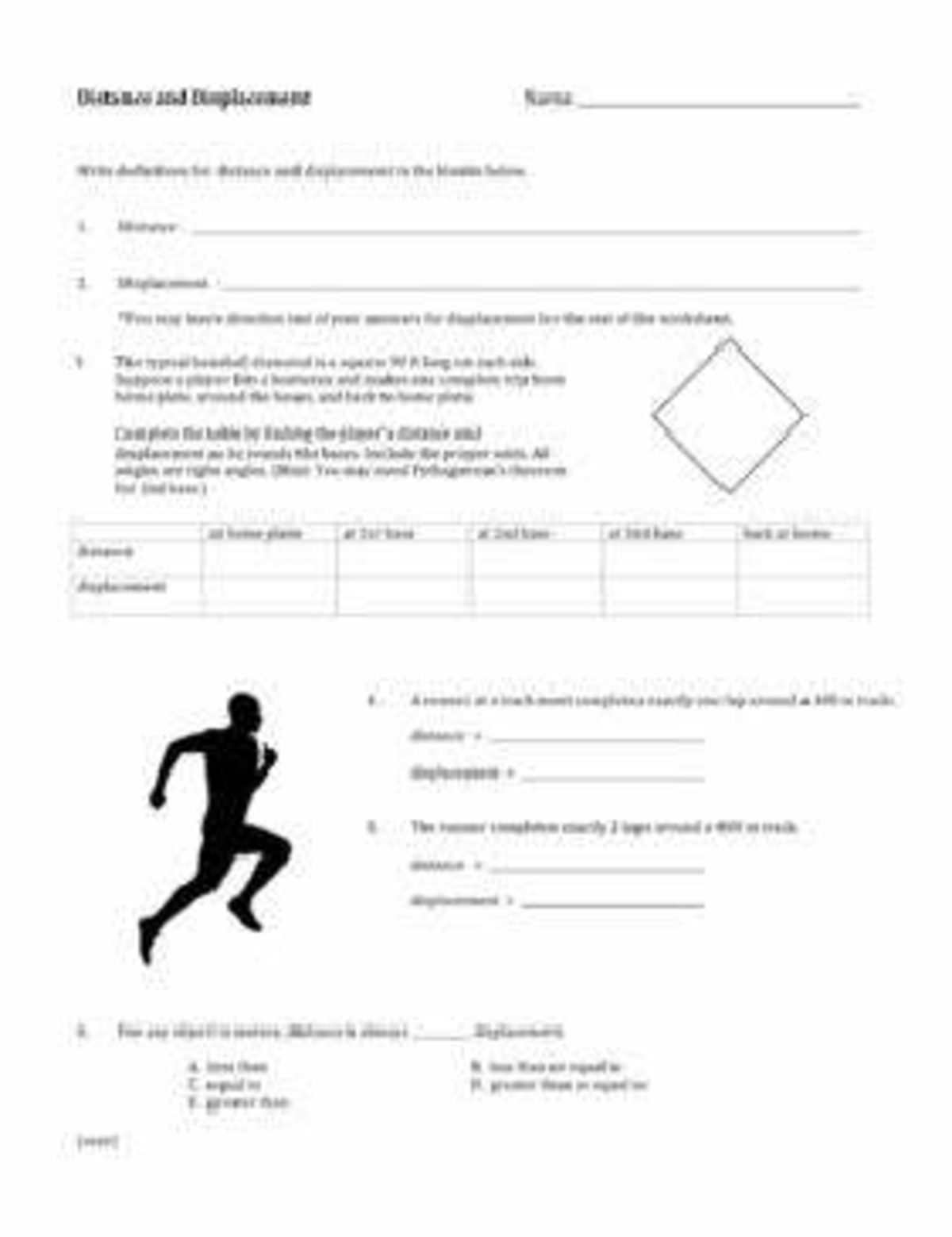 Distance and Displacement Study Notes - Original-387938-1 - Studocu