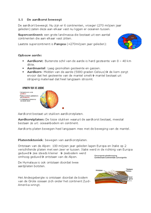 1vmbo-begrippen Hoofdstuk 2: Natuurlandschappen en Hun Kenmerken ...