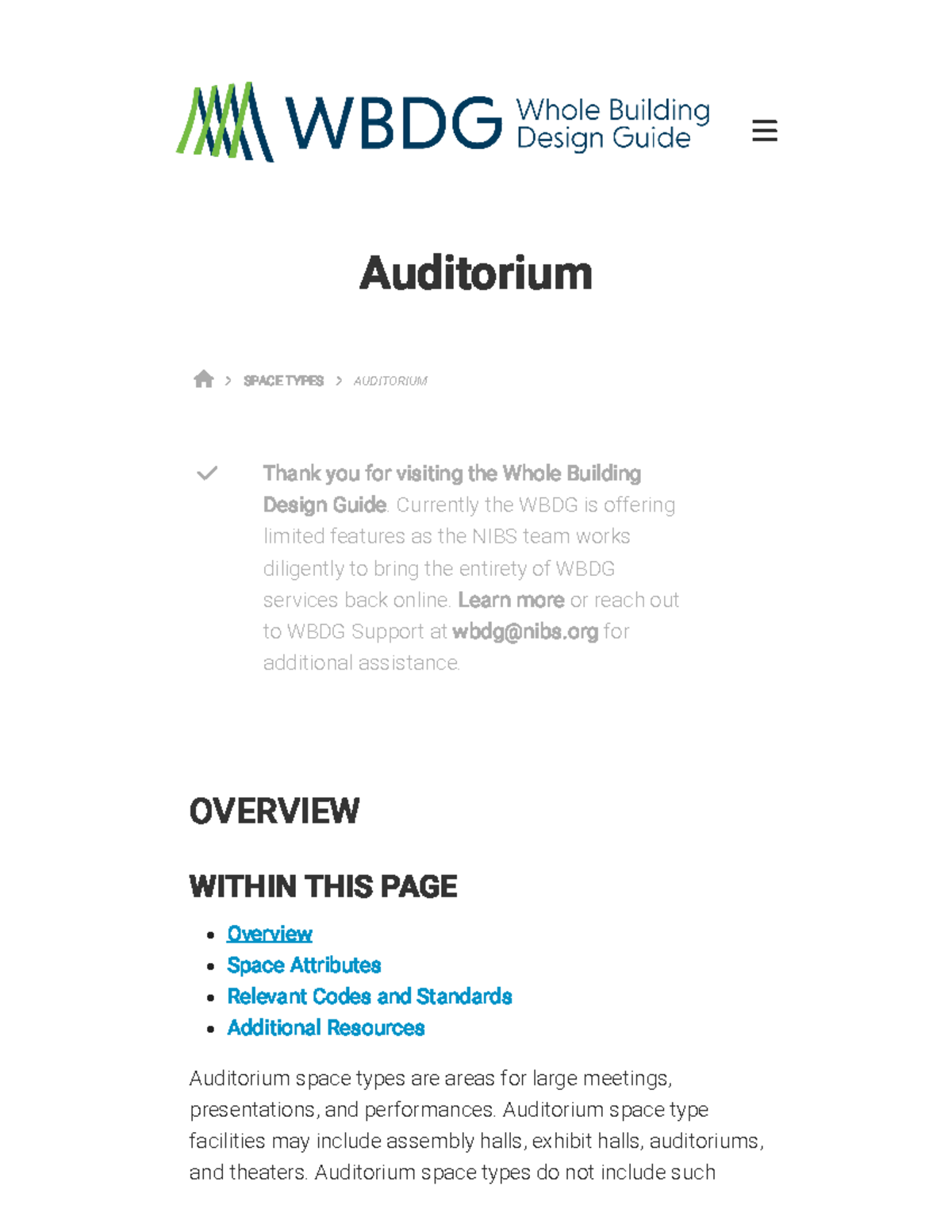 Auditorium WBDG - Whole Building Design Guide - Thank you for visiting ...