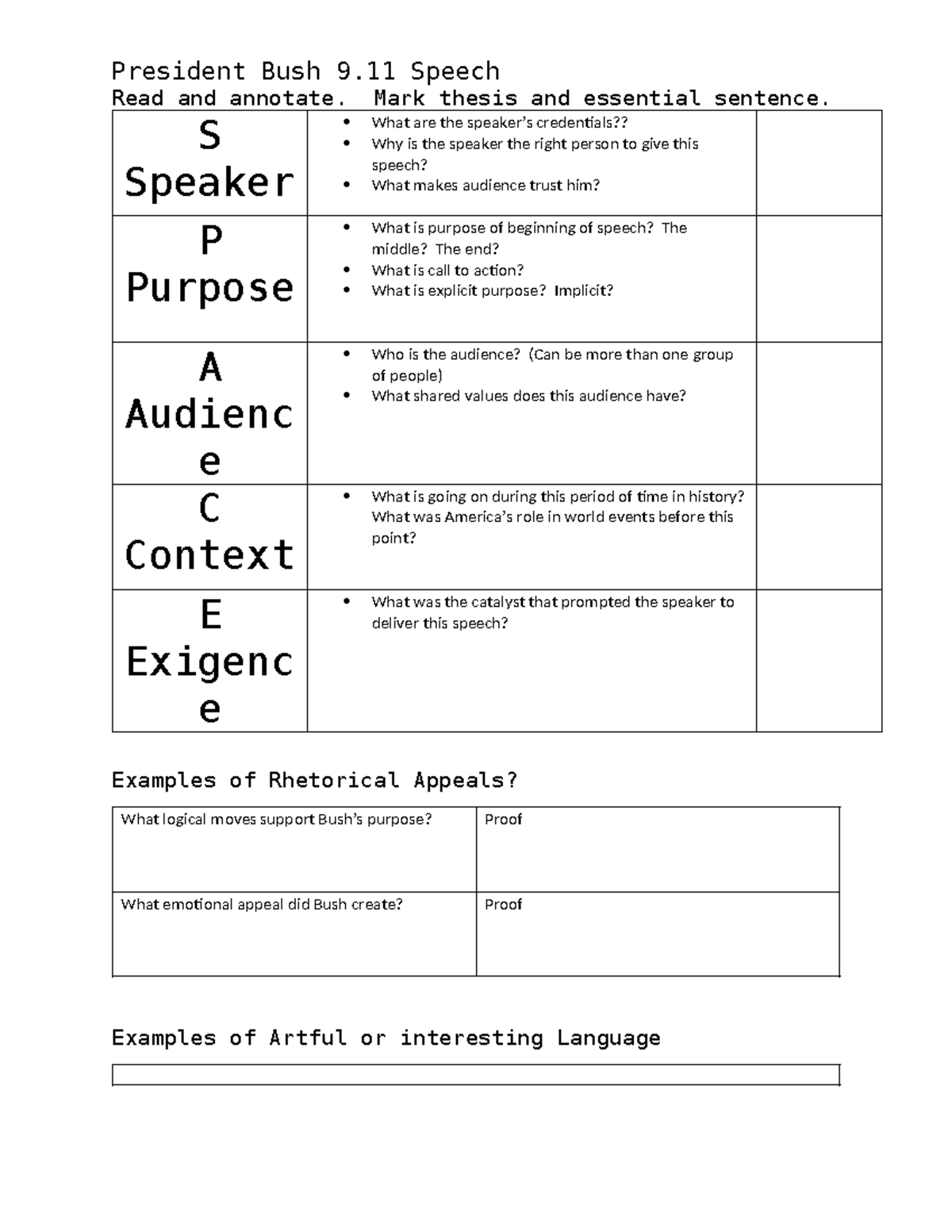 Rhetorical Situation Analysis Cheat Sheet for ENG 101 - Studocu