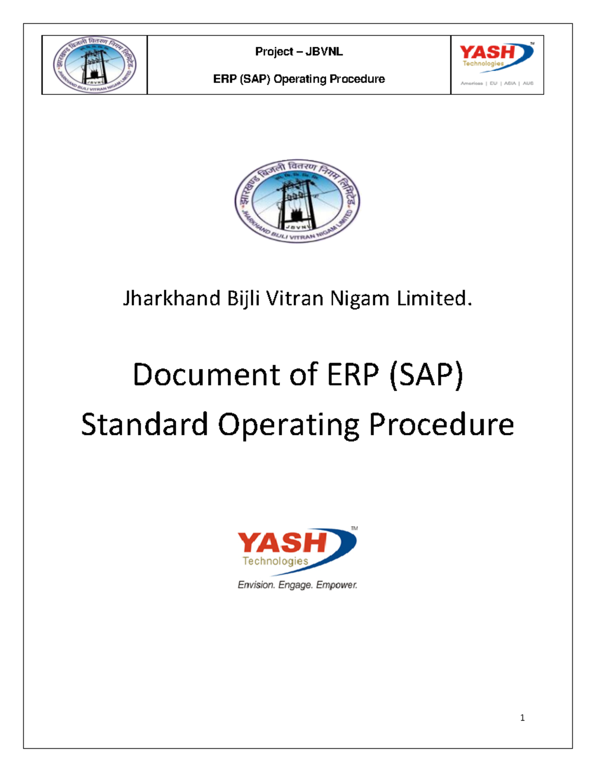 JBVNL ERP (SAP) Operating Procedure - Implementation Guide - Studocu