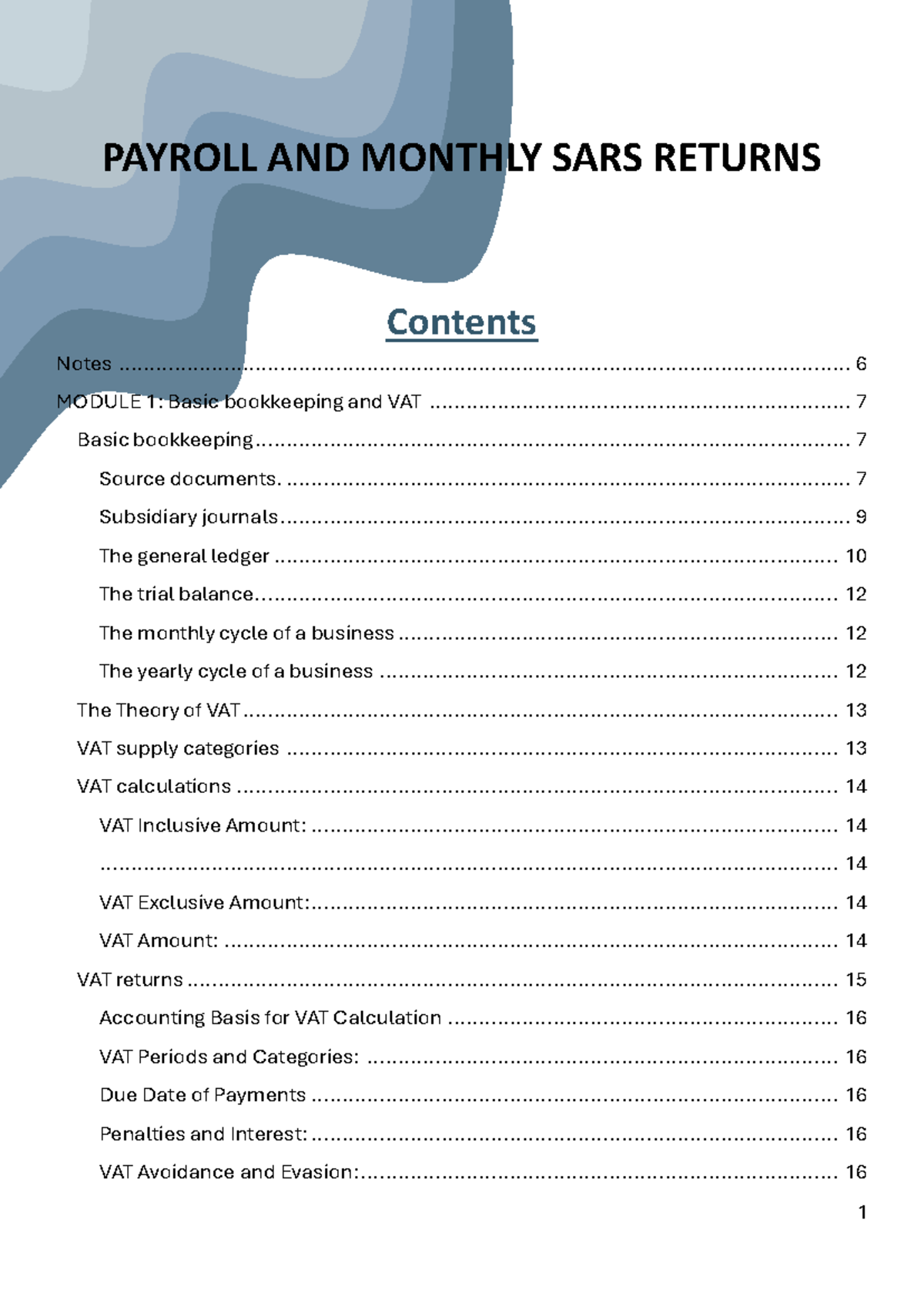 Payroll Management and Monthly SARS Returns: Key Notes and Insights ...