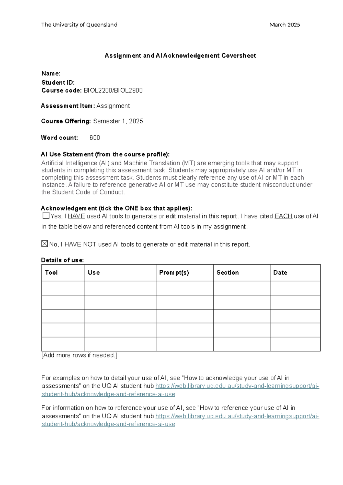 BIOL2200 - March 2025 Assignment on Rough Endoplasmic Reticulum - Studocu