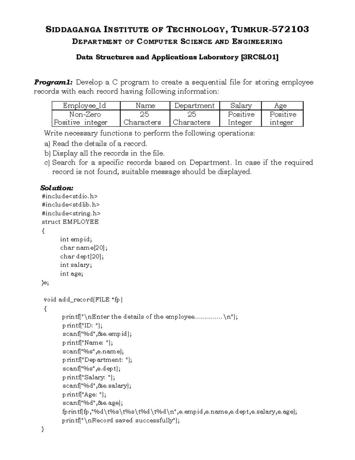 DS LAB Manual: Data Structures Applications - C Programs for Queues & Stacks - Studocu