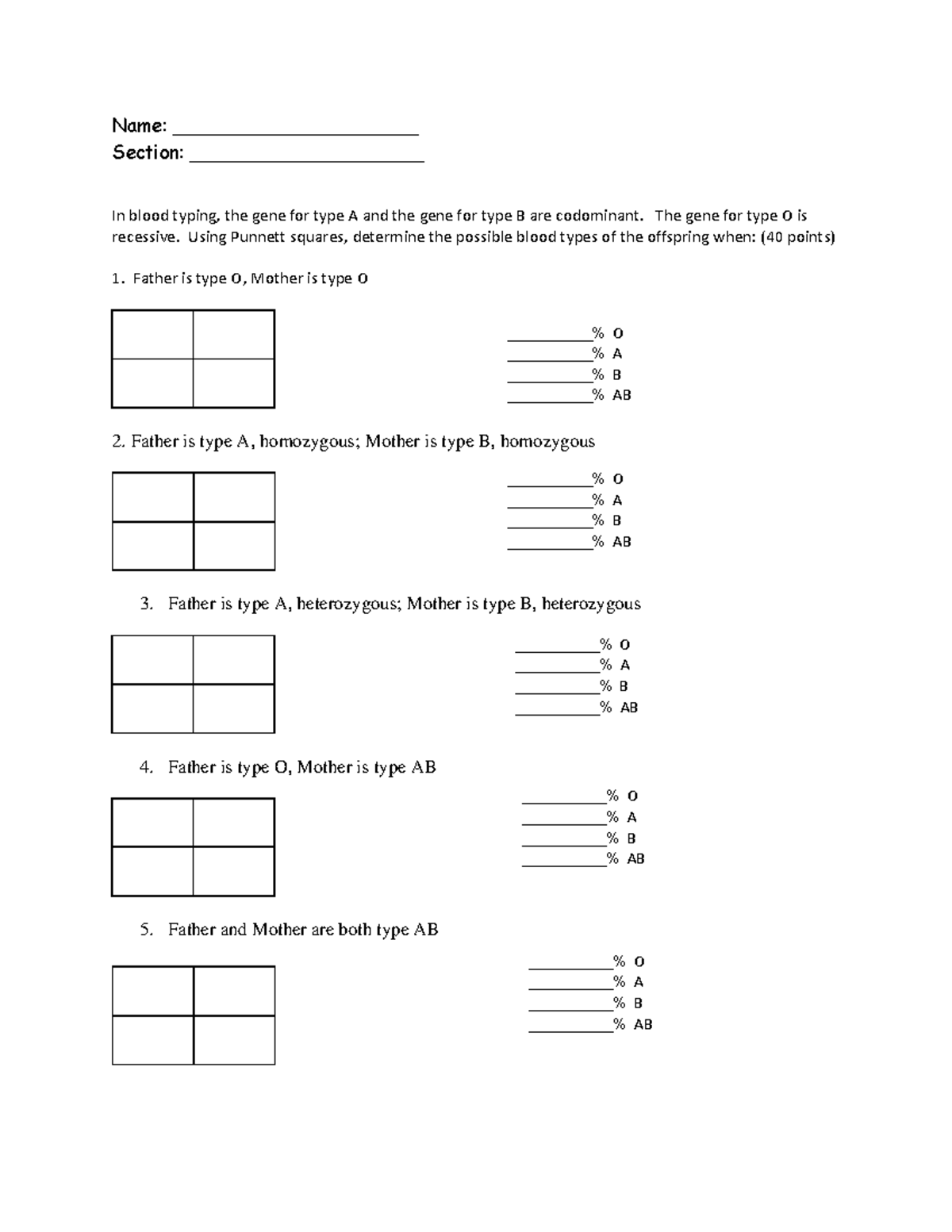 Genetics-activity-Copy - Name: _____________________ Section ...