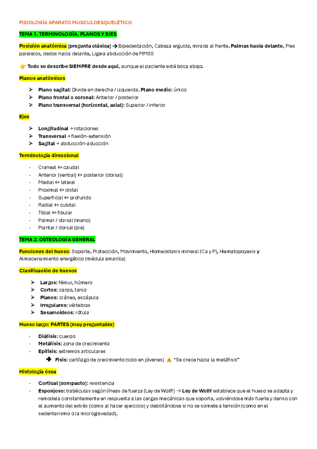 Resumen FISIOLOGÍA MUSCULAR Completo: TEMA 1 a 7 - Studocu