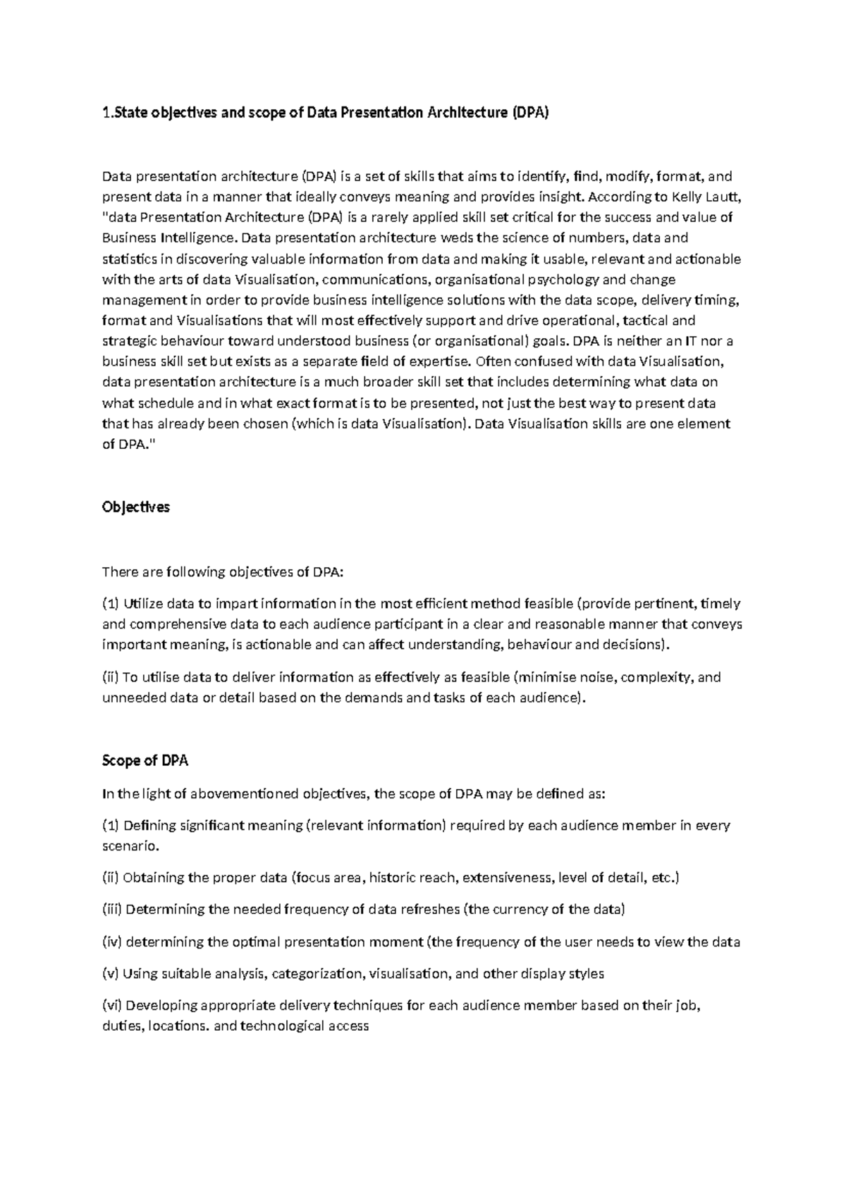 Big Data Notes: Understanding DPA, AI Types, and Learning Methods - Studocu