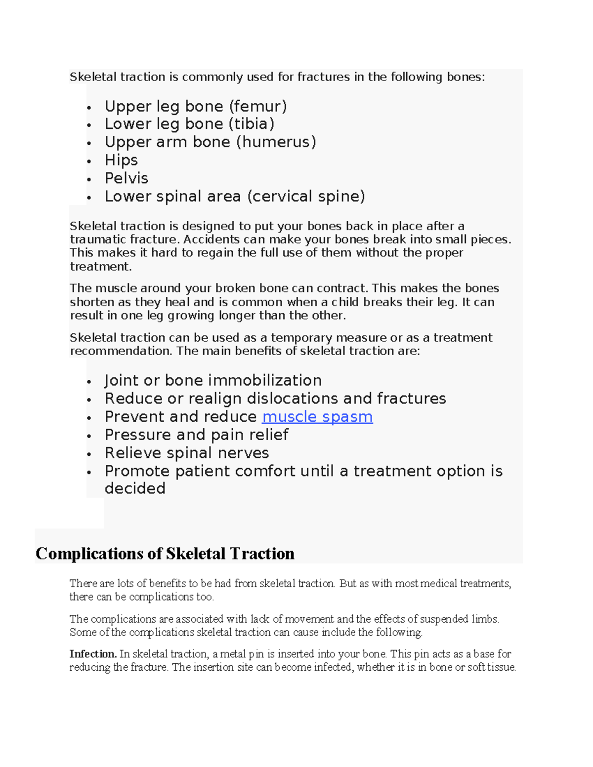 Skeletal Traction: Indications, Benefits, and Complications Explained ...