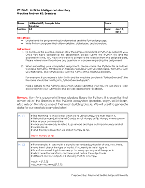 Manalang MP2 Assignment - Filename: SURNAME_FIRSTNAME_MP 2 Answer the ...