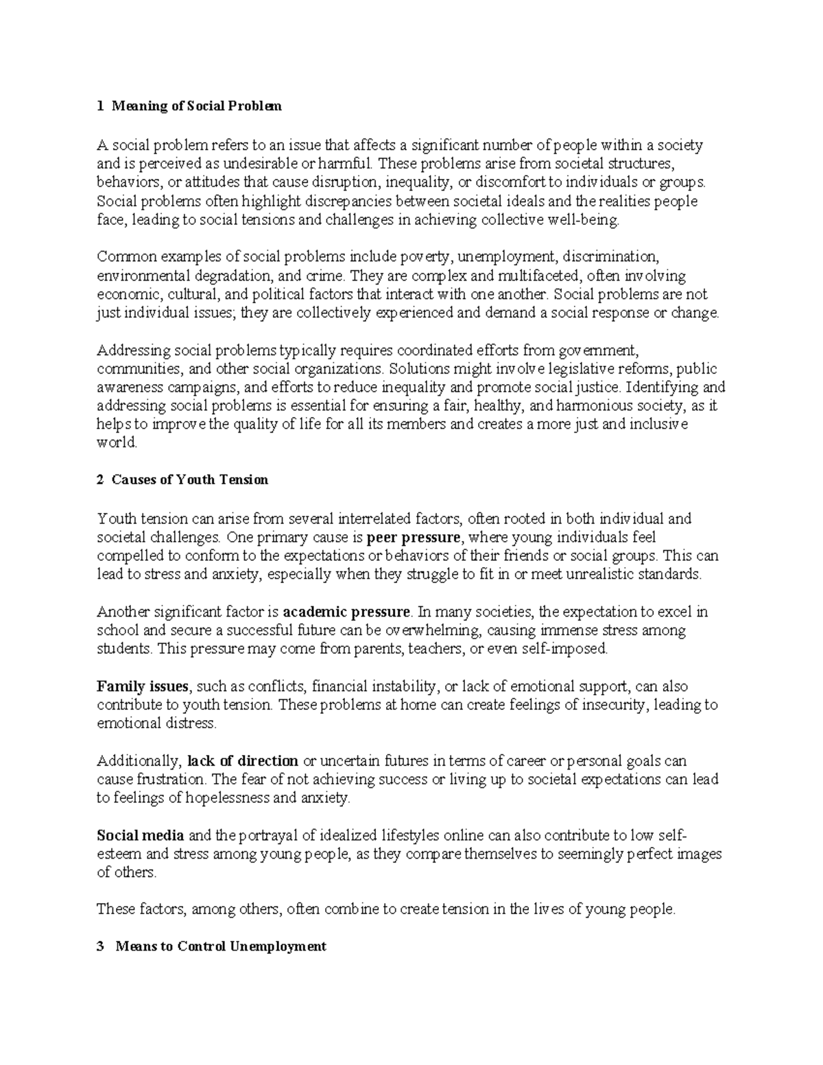 B.A. 2nd Year Sociology 2nd Paper: Understanding Social Problems and ...