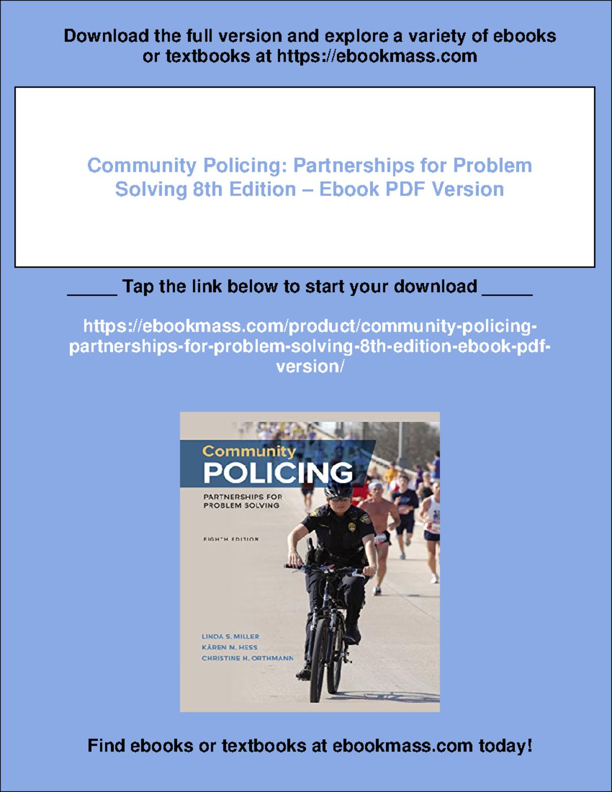 6780 - Community Policing: Partnerships for Problem Solving 8th Ed. PDF ...