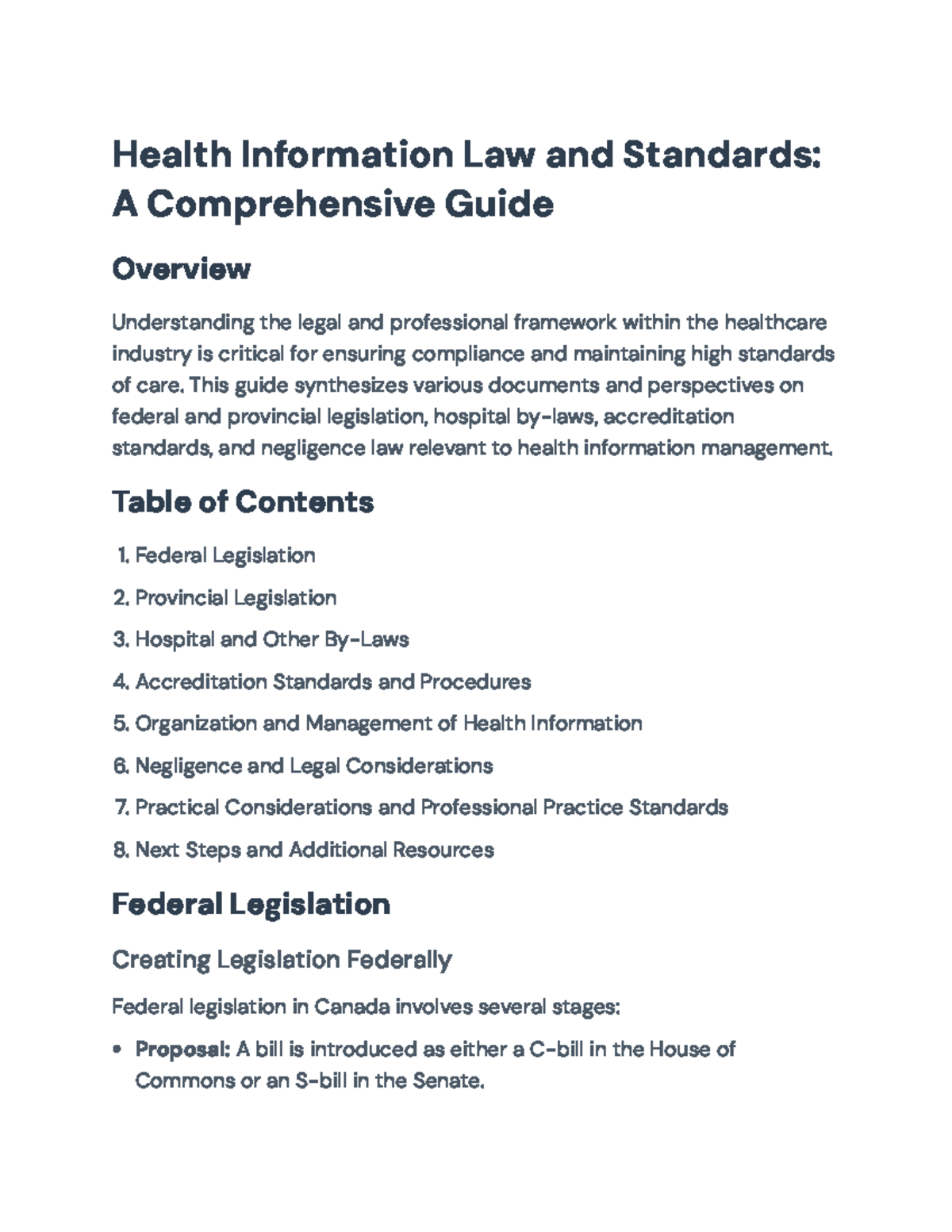 Health Information Law and Standards: A Comprehensive Guide - Health ...