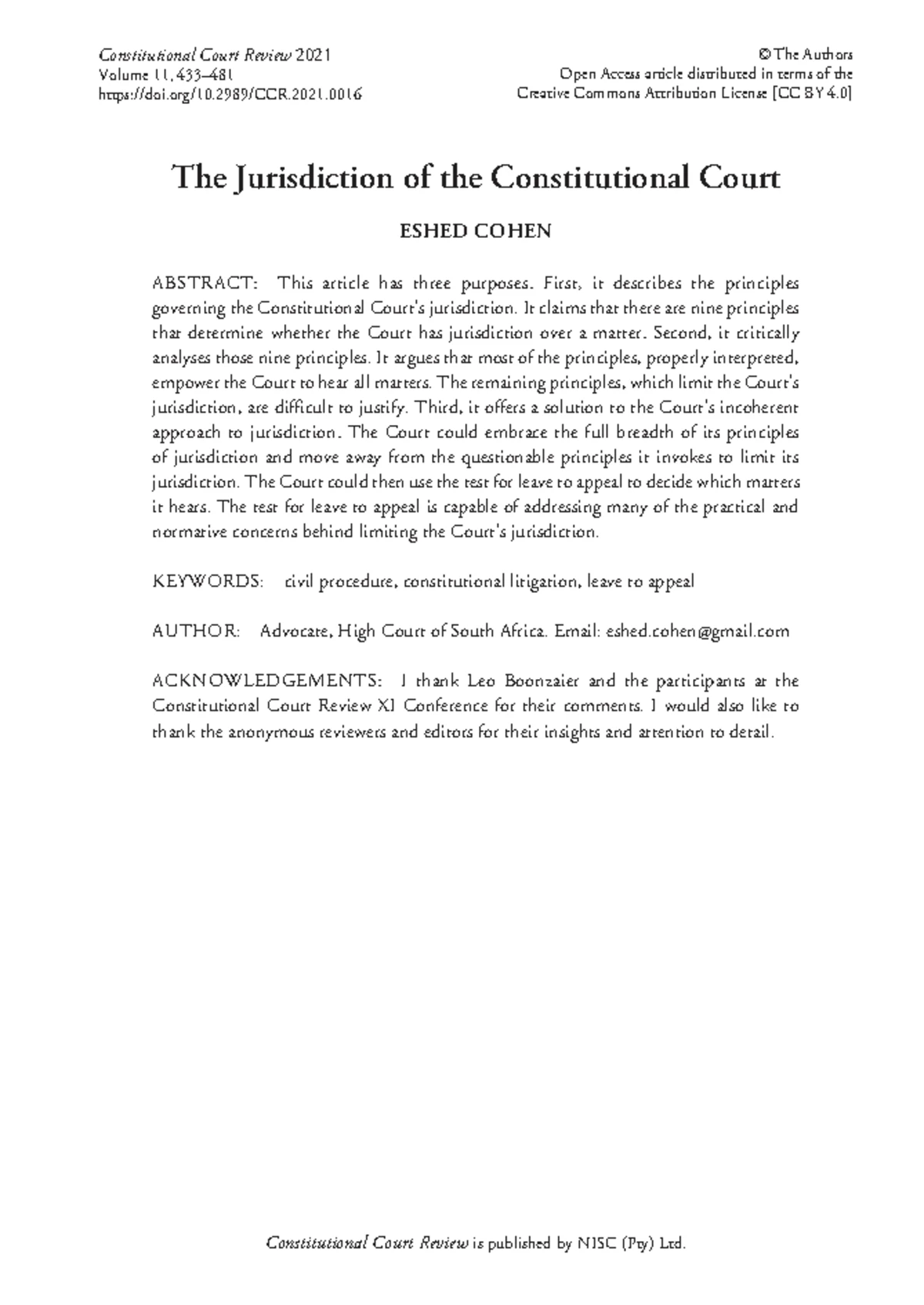 Case Analysis: Sidumo v Rustenburg Platinum Mines Ltd (CCT ZACC 22 ...