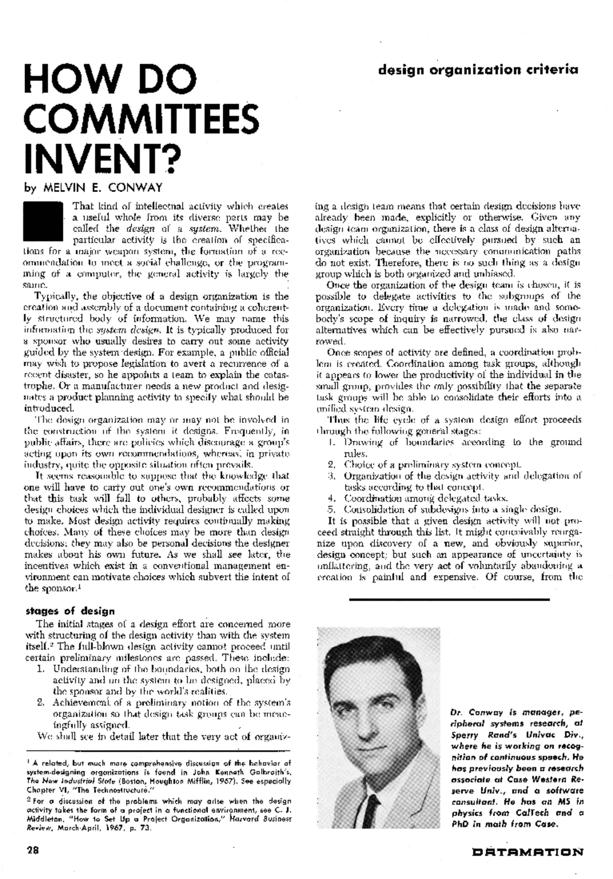 **Understanding Design Organization: Systems and Committees by Melvin E ...