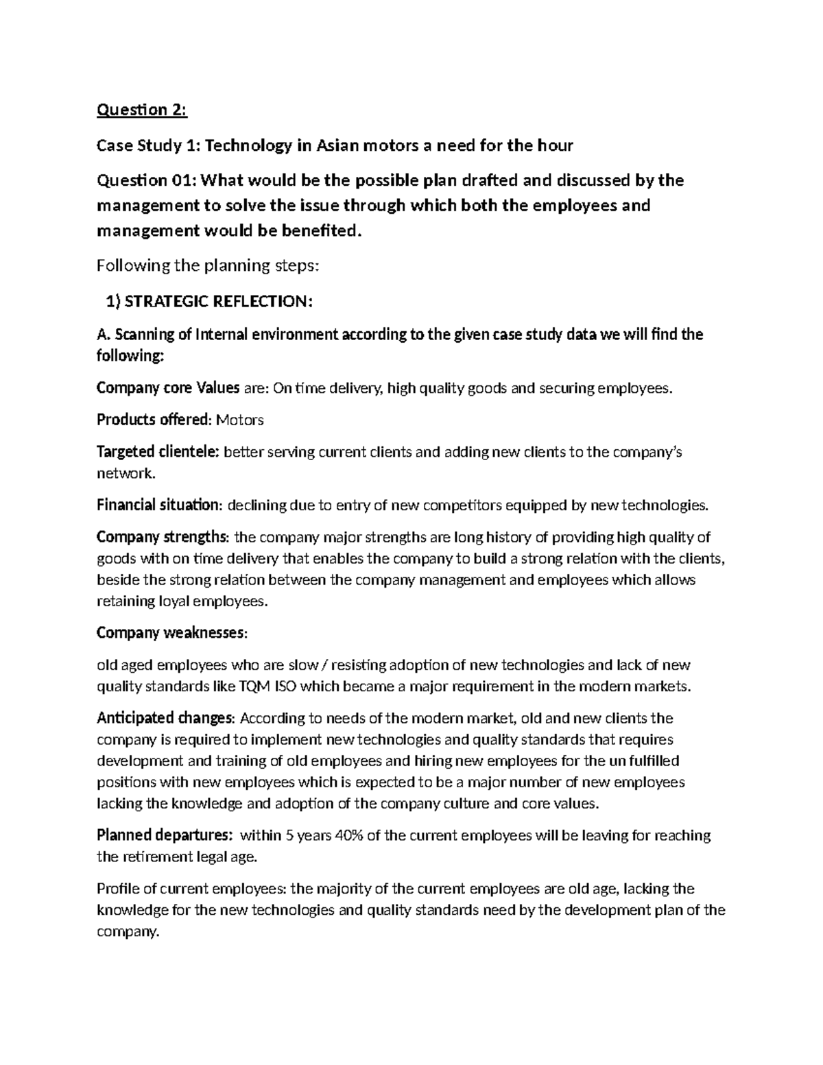Advanced Human resources case study - Human Resource Management - Studocu