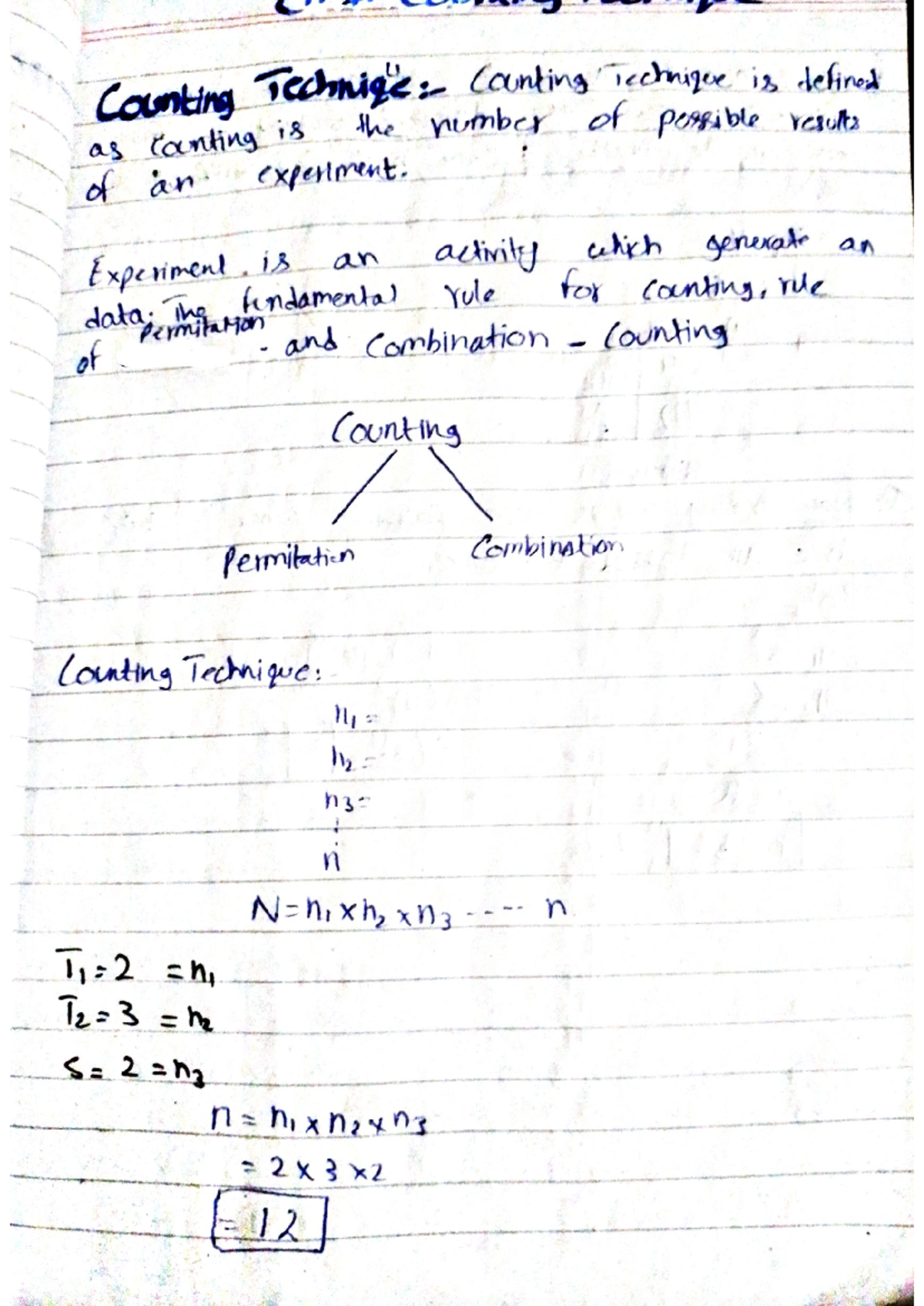 Probability Techniques: Counting, Permutations, and Combinations (MATH ...