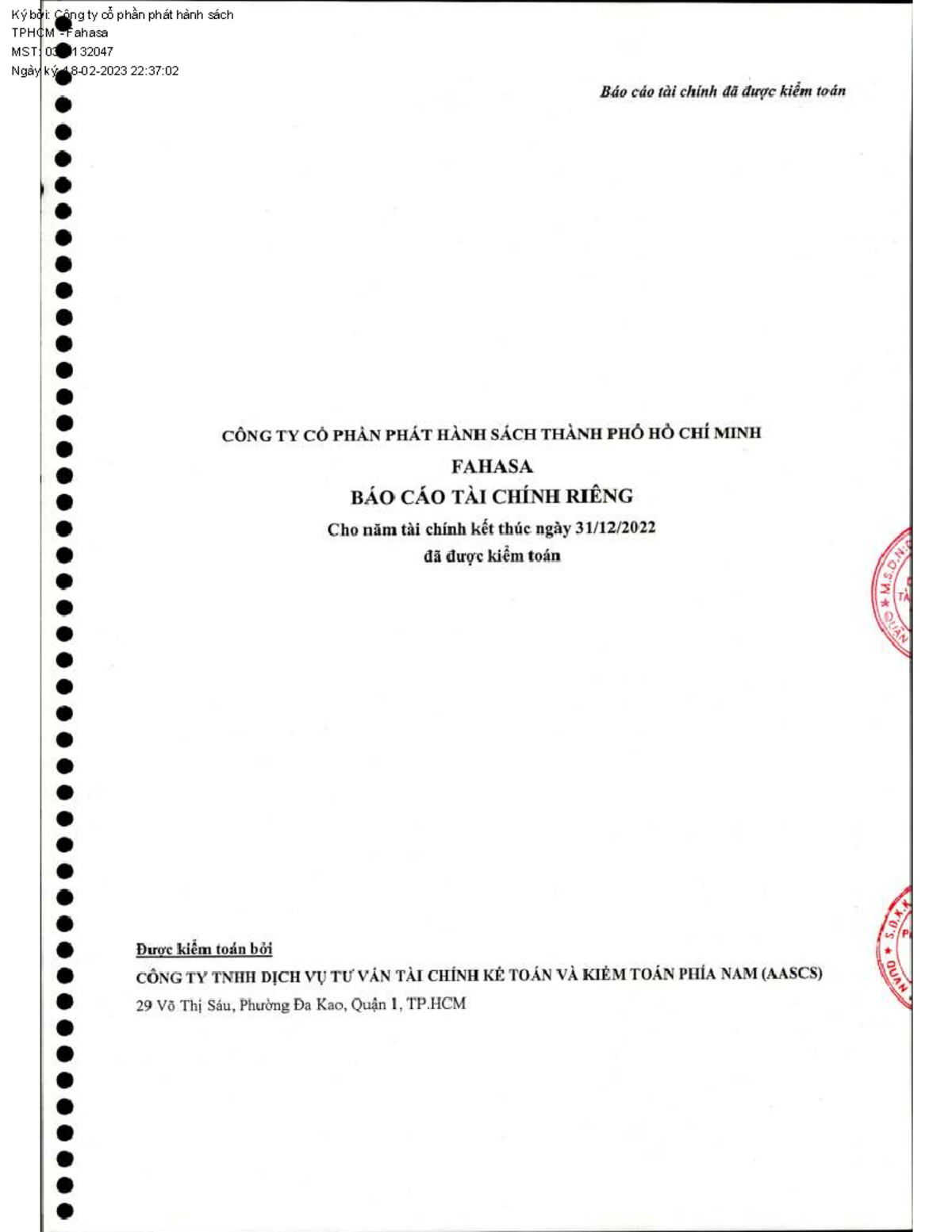 BCTC 2022 Fahasa - ưdwqdq - Studocu cock suck - Studocu