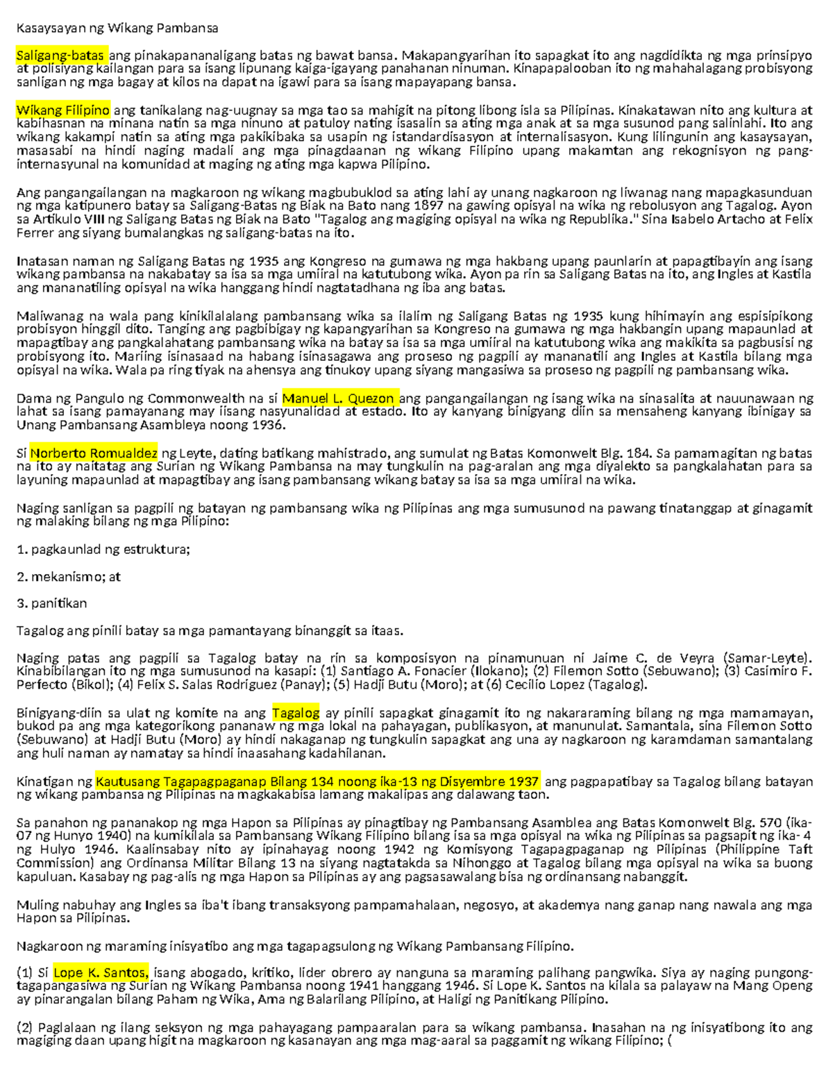 Wikang Pambansa Ng Pilipinas Ang Wika At Filipino Bilang Wikang
