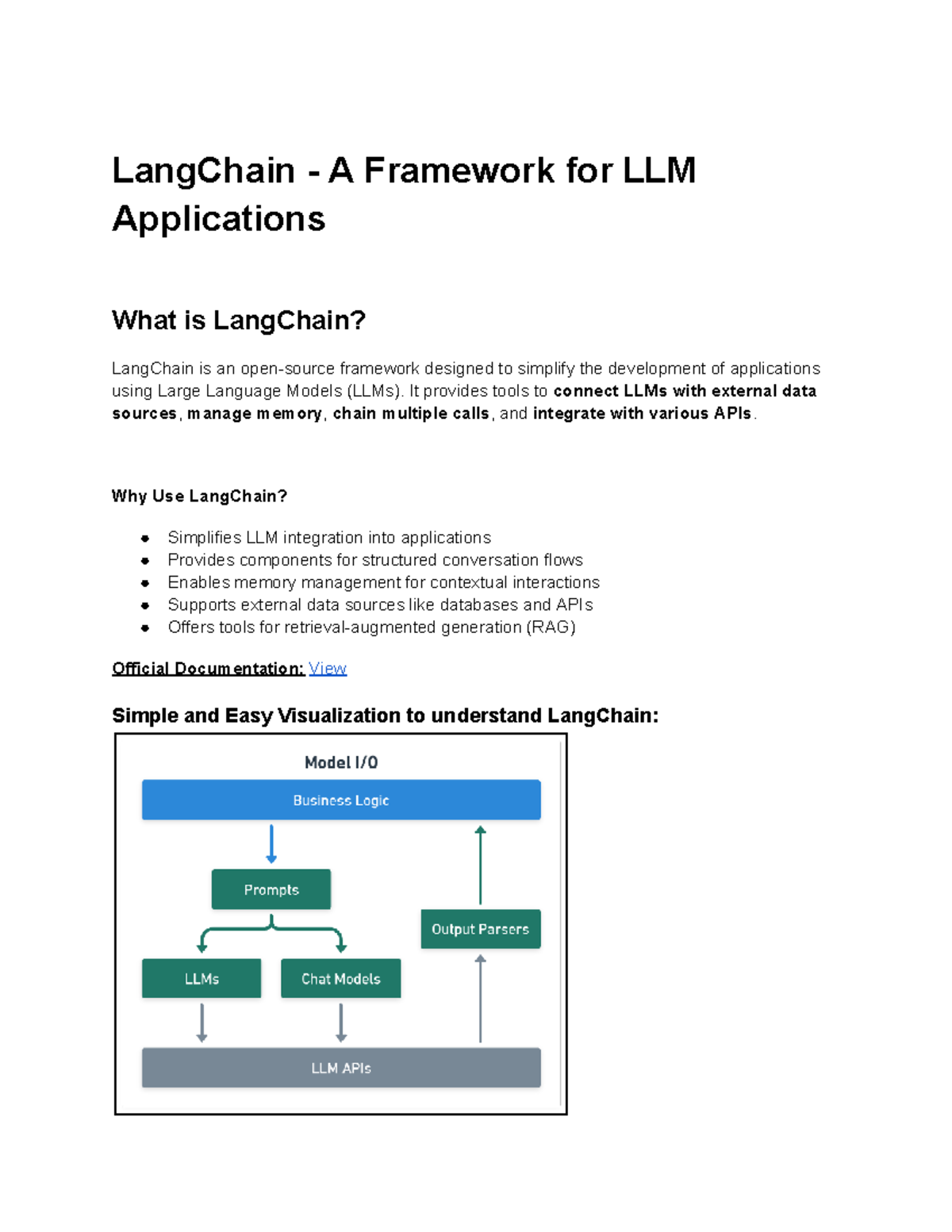 LangChain Framework Overview: Simplifying LLM App Development - Studocu