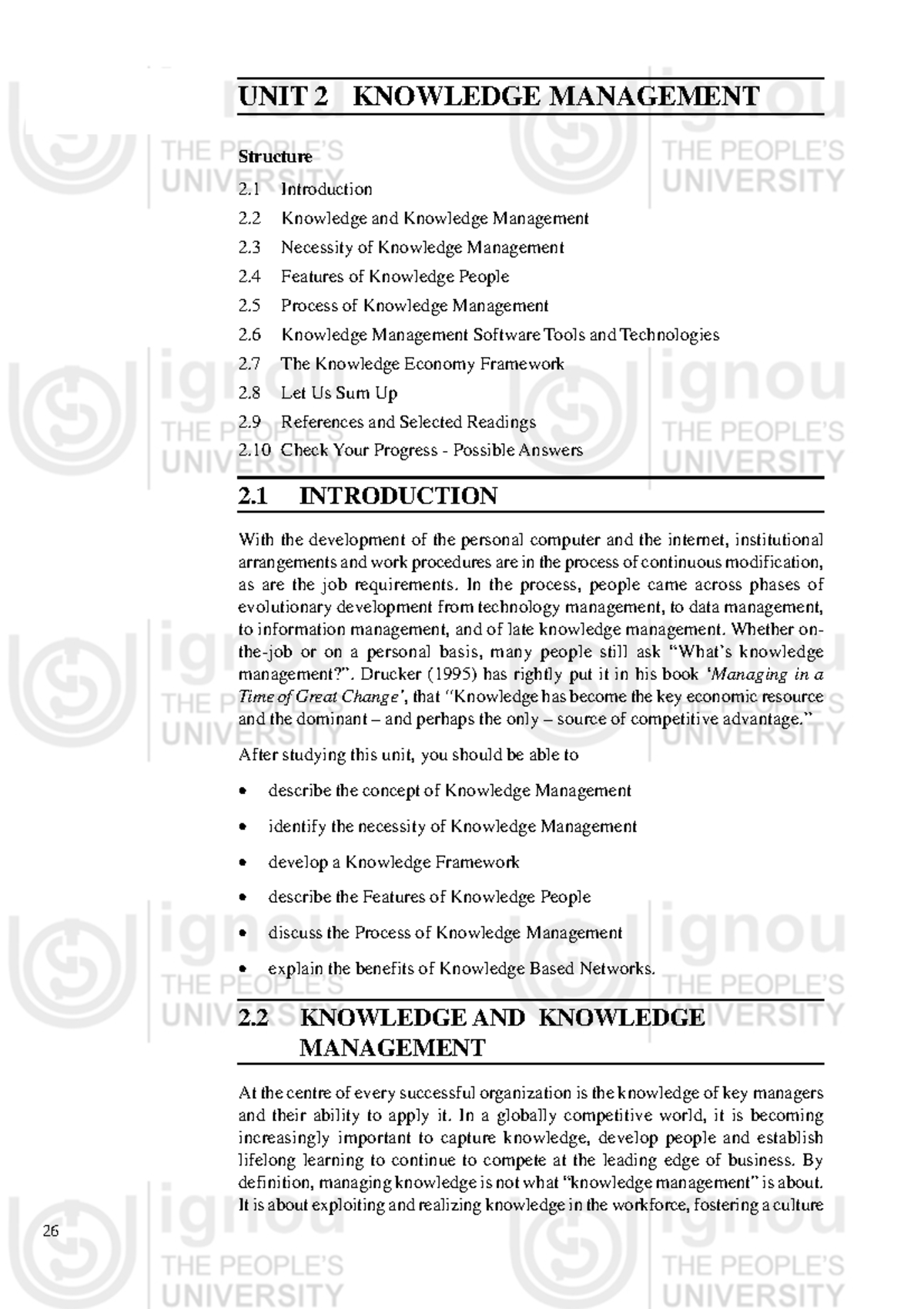 Unit-2 - Emerging Developments in Training UNIT 2 KNOWLEDGE MANAGEMENT ...