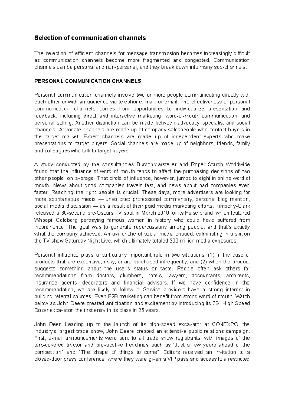 Marketing Communication Channels Overview - Key Strategies and Insights ...