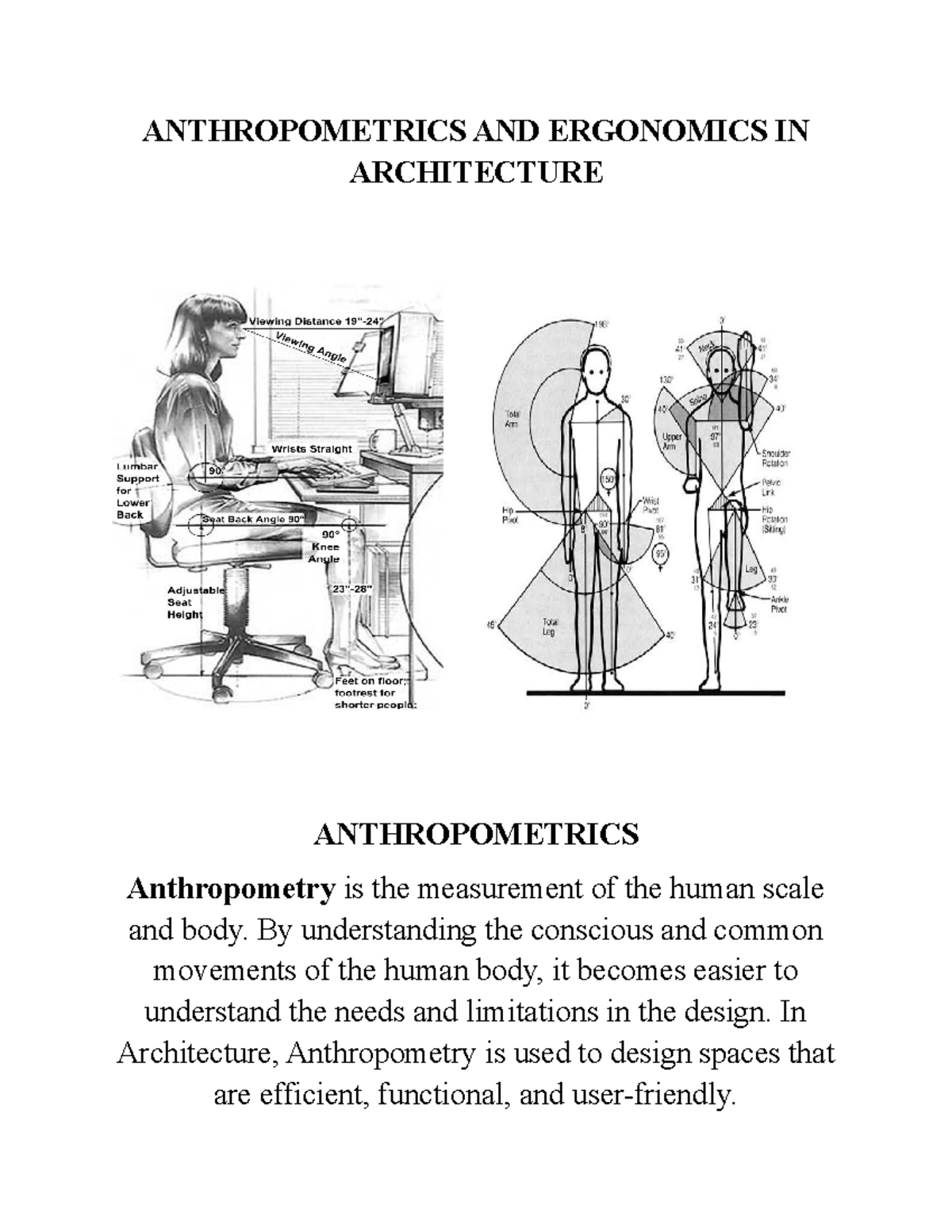 Anthropometrics & Ergonomics in Architecture: Key Design Principles ...