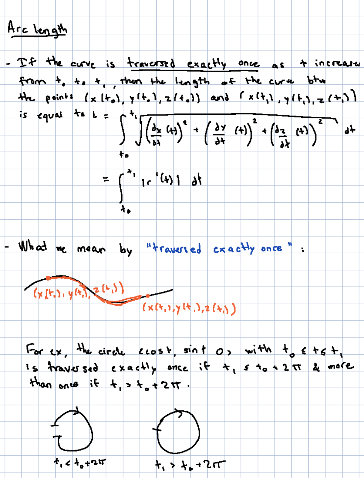 Arc Length & Curvature: Understanding Curves in IE Math - Studocu