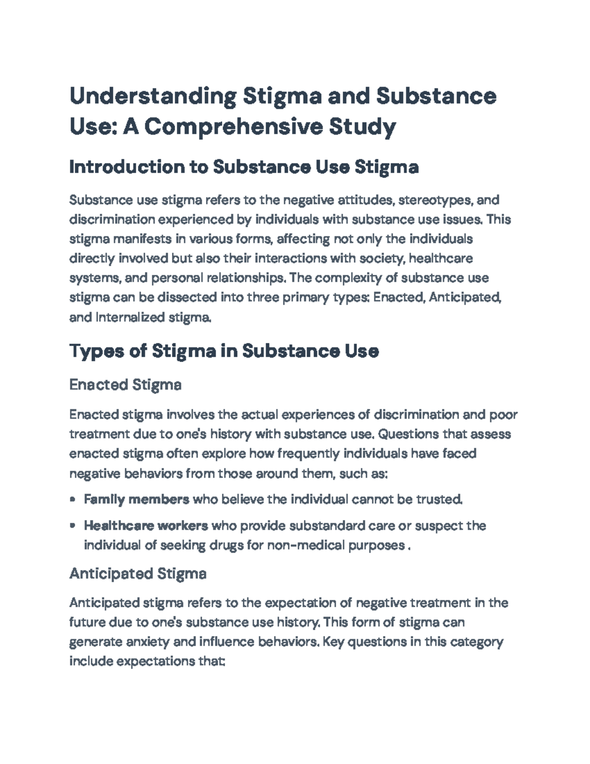 Understanding Stigma in Substance Use: Types, Language & Implications ...