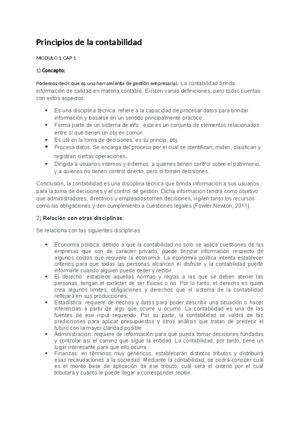 Principios de Contabilidad - Módulo 1: Conceptos y Disciplina Contable ...