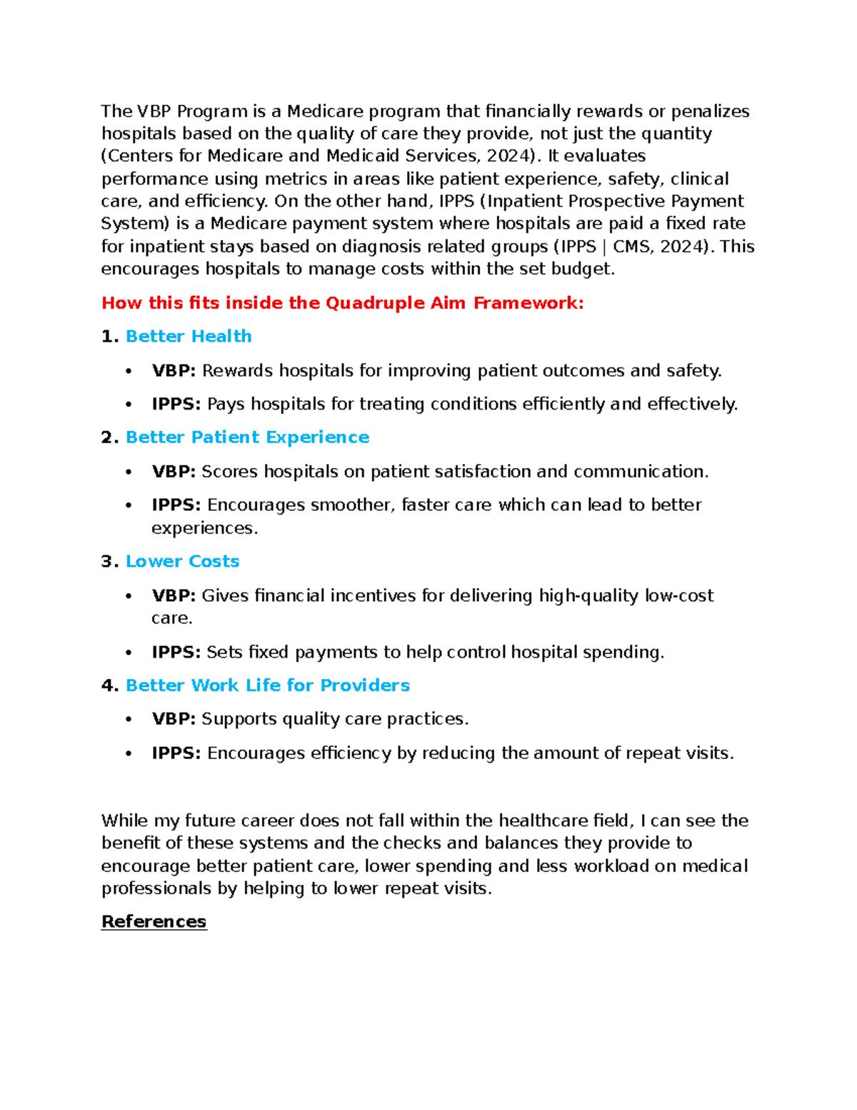 Medicare VBP & IPPS: Impact on Quality Care & Costs (4-1 Discussion ...