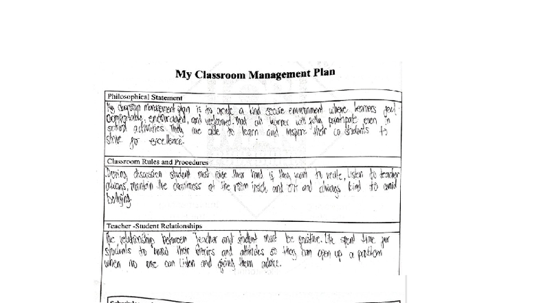 Classroom Management Plan: Creating a Positive Learning Environment ...