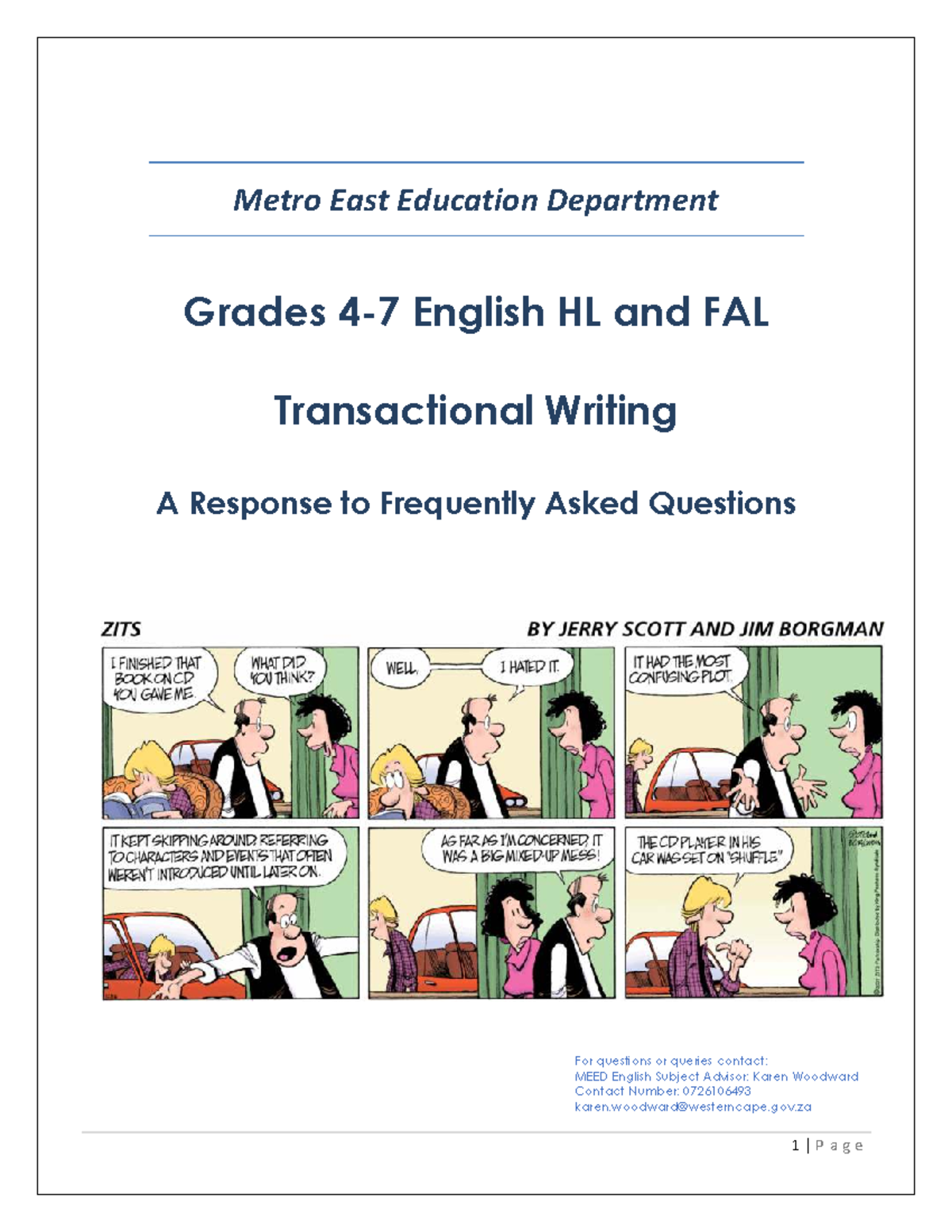 Term 2 & 4 Transactional Writing Resource for Grades 4-7 (ENG HL/FAL ...