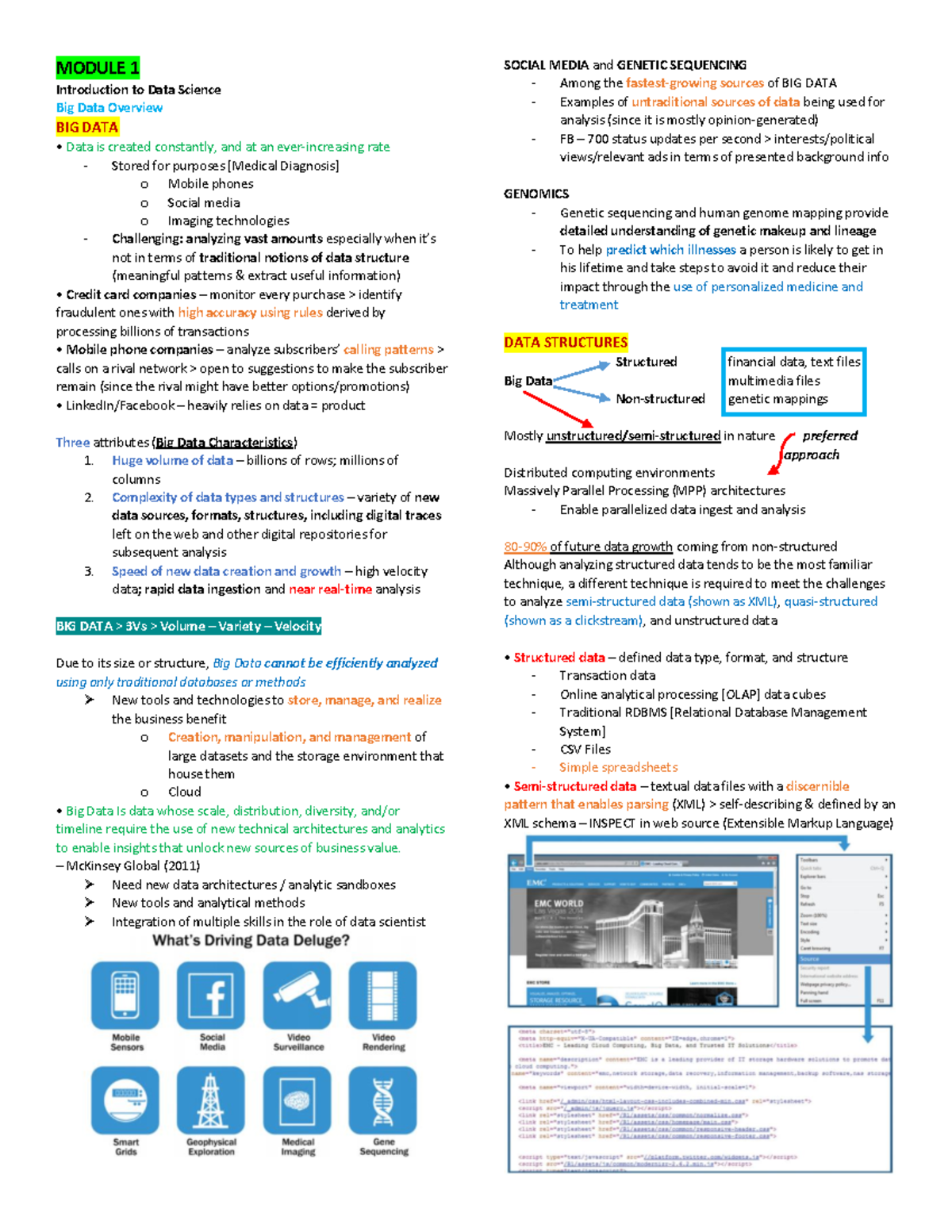Reviewer - MODULE 1 Introduction to Data Science Big Data Overview BIG ...