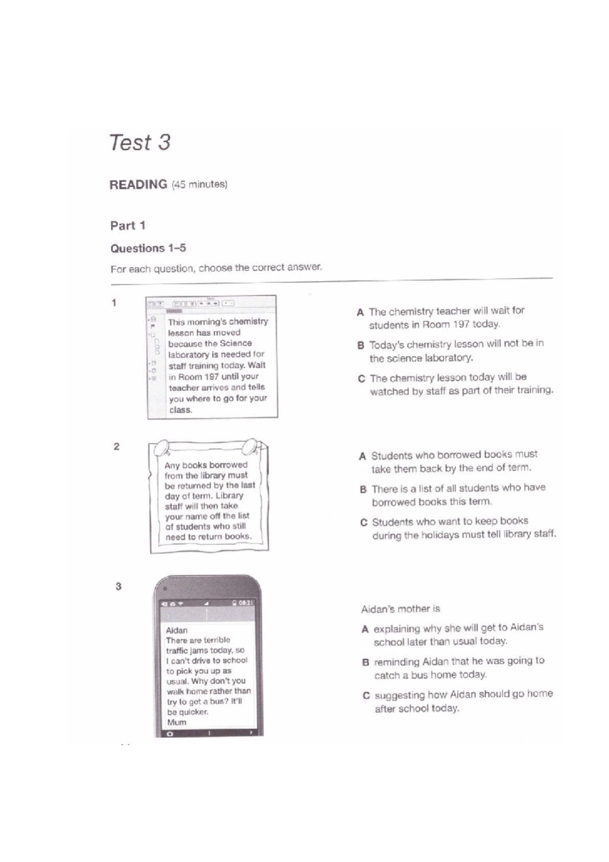 T3 - Chemistry & Reading Comprehension Test Questions - Studocu