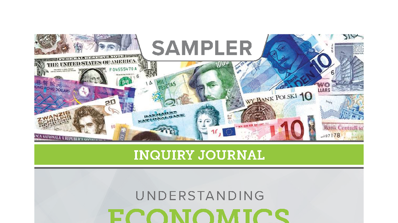 Inquiry Journal Sampler: Understanding Economics (ECON_IQJ) - Studocu
