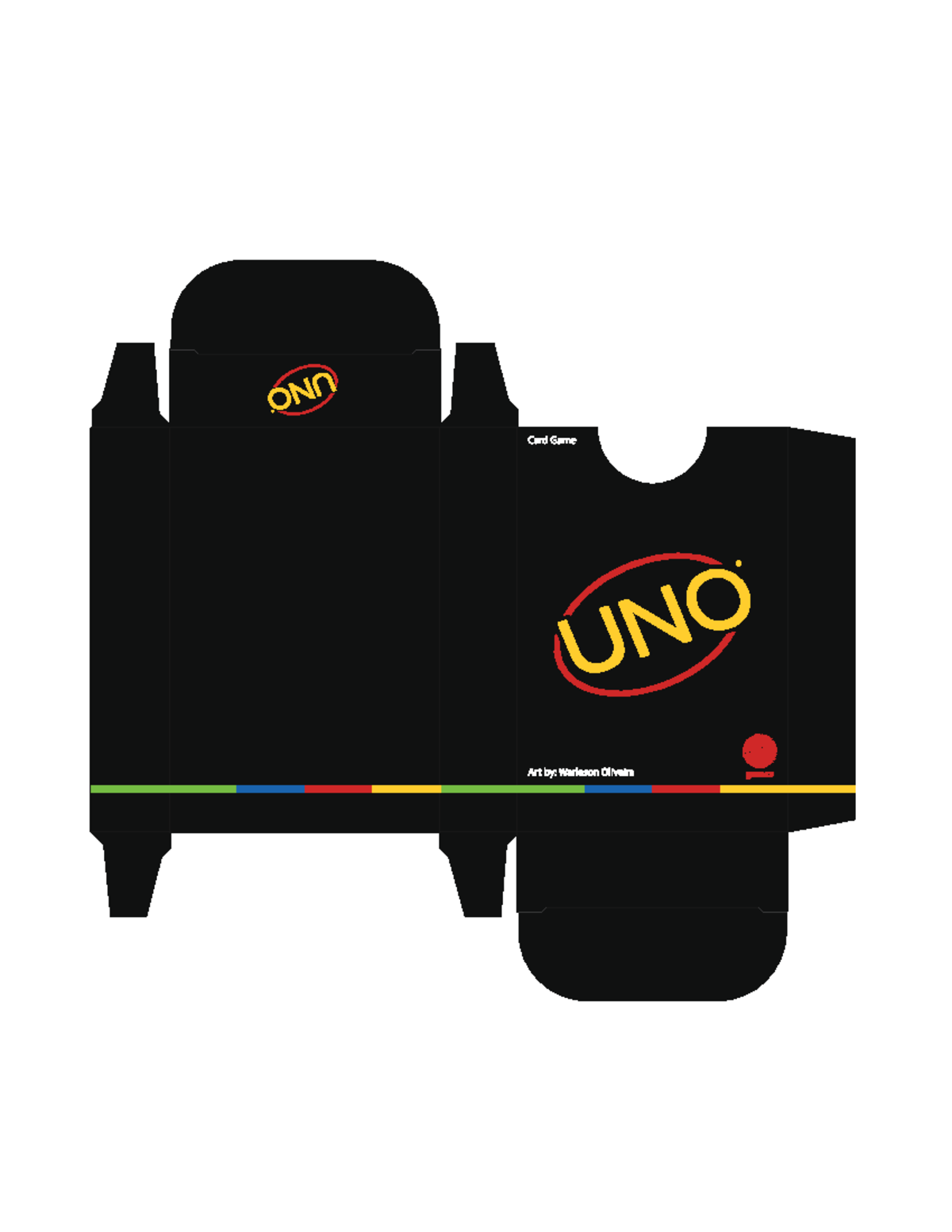 CAJA UNO - Caja para el juego uno imprimible pdf - Redacción castellana - ONN Card Game MATTEL ...