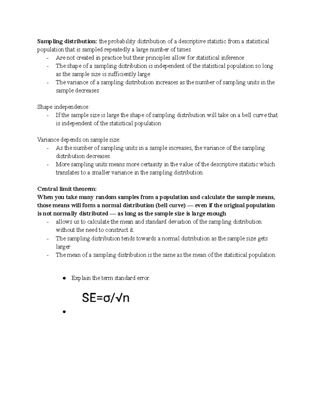 PSYC 202 - Module 6: Understanding Sampling Distributions and ...