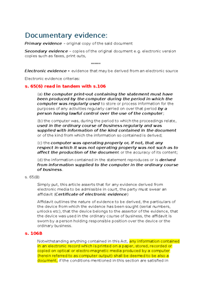 Certificate of Electronic Evidence class template - REPUBLIC OF KENYA ...