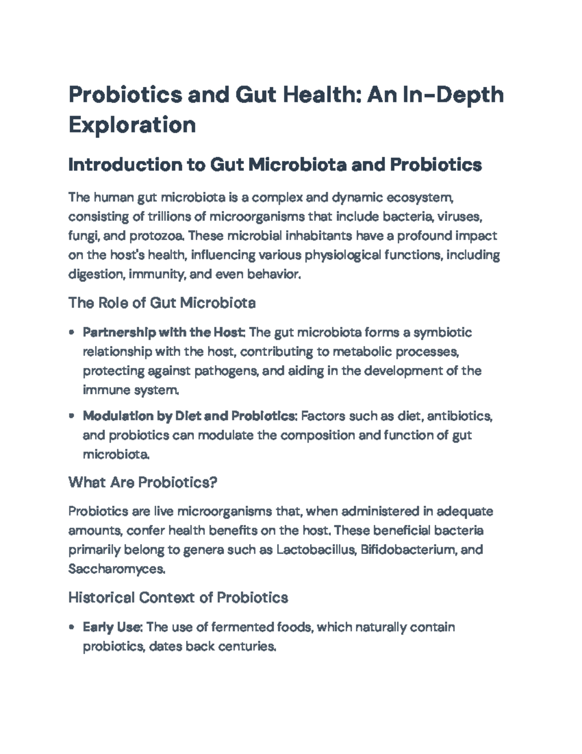 Probiotics and Gut Health: Comprehensive Overview and Clinical Insights ...