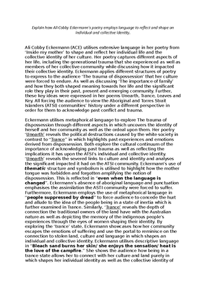 2021 CSSA Trial HSC Exam: English Standard Paper 1 - Texts & Human ...