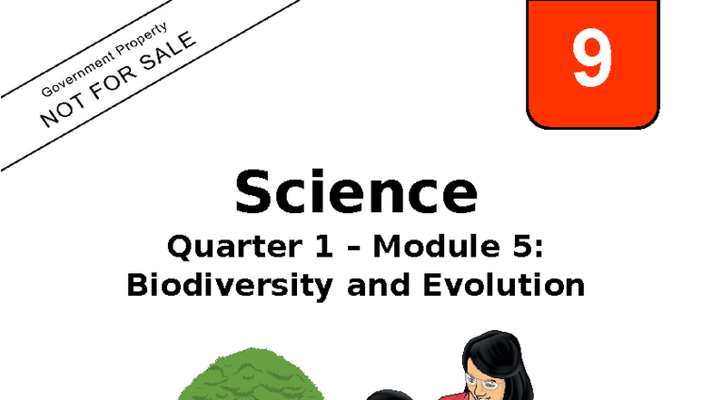 Science 9 Q1 M5: Biodiversity & Evolution Module - Studocu